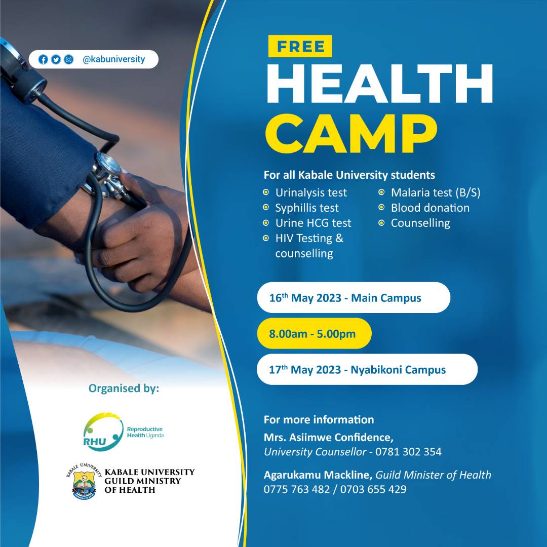 Two Days Reproductive Health Camp - Kabale University Events